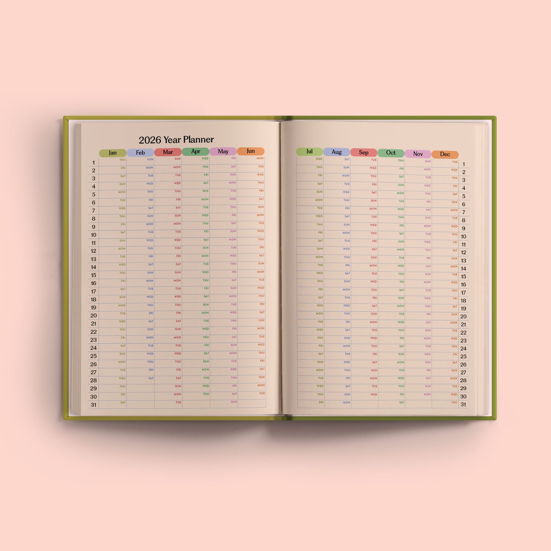 2026 Diaries | Stylish Week-to-View Planners | Good Tuesday