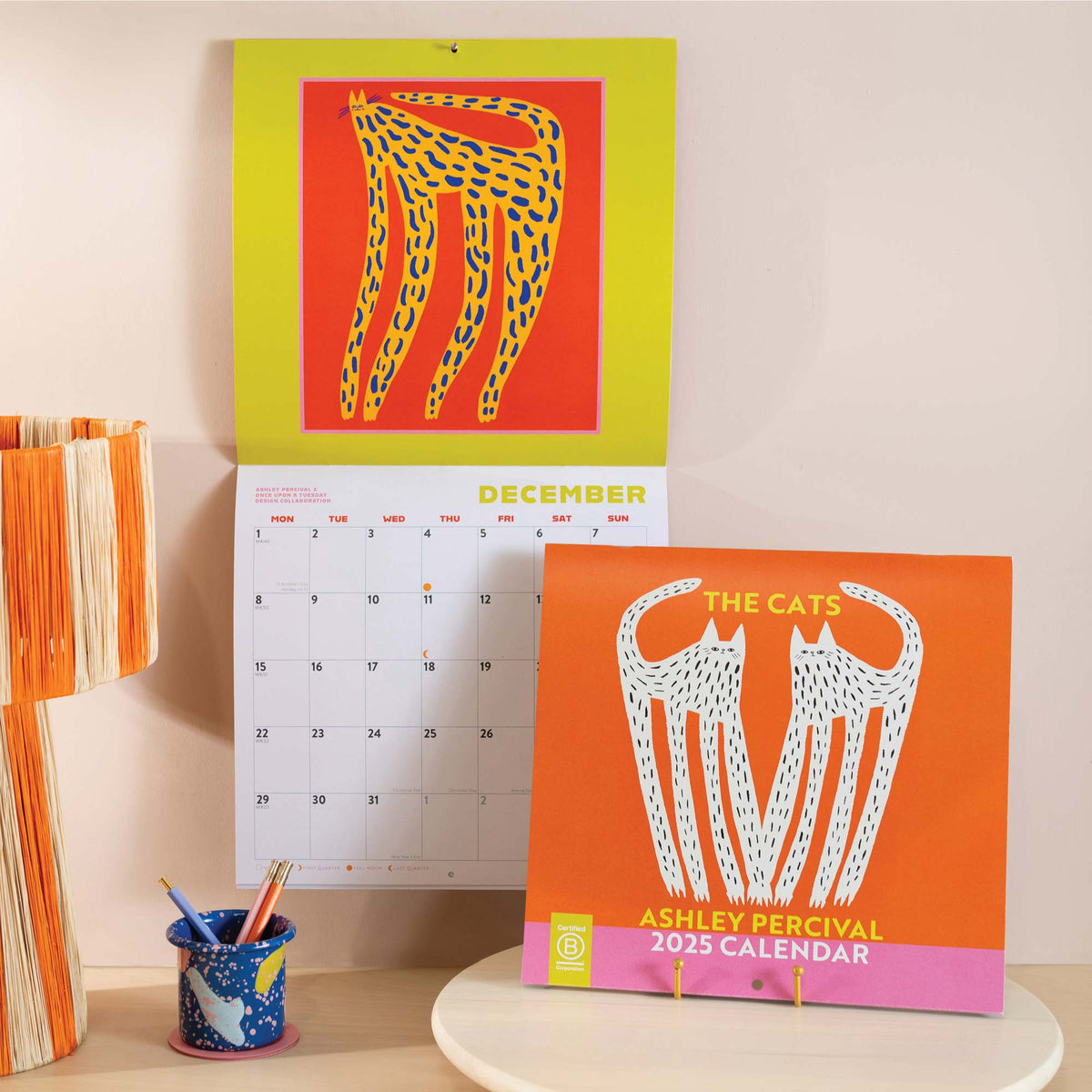 2025 Calendar | Artist Collab with Ashley Percival | The Cats | Large ...