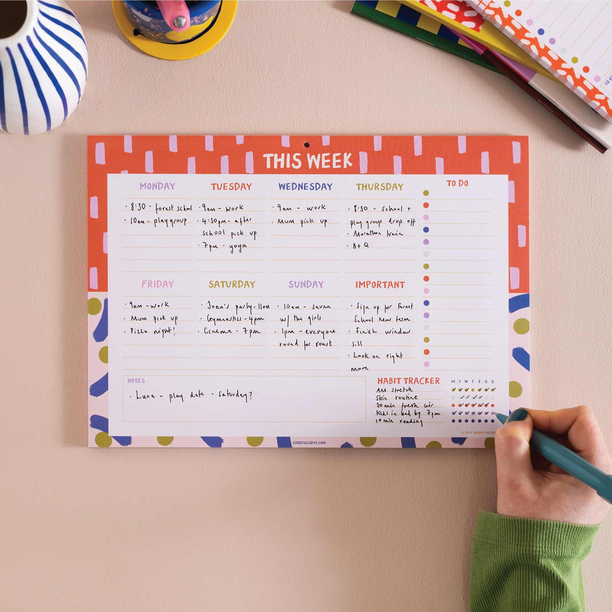 Weekly & Monthly Planner | Stay On Top of Your Schedule | Good Tuesday