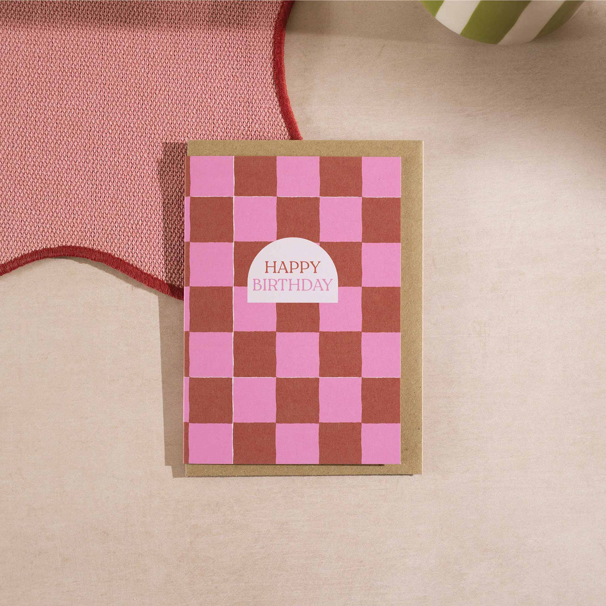 Checkered Birthday Card – Bold & Playful | Good Tuesday