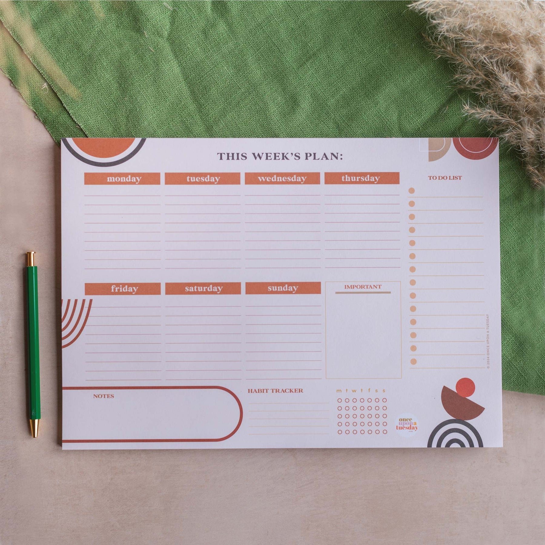 Weekly Planner Pads – Plan Your Week with Ease | Good Tuesday