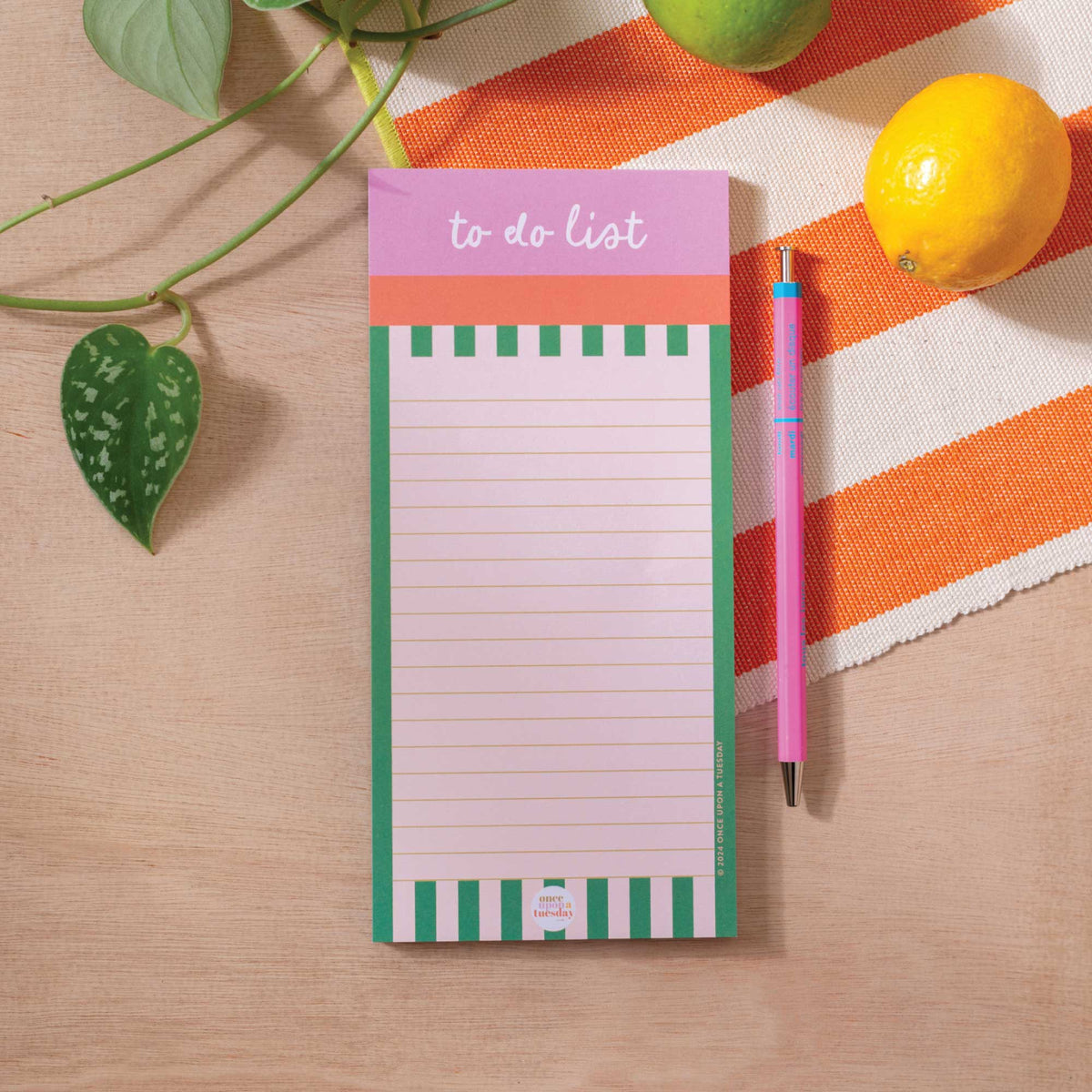 Cabana Stripe To-Do List Pad – Stay Organised | Good Tuesday