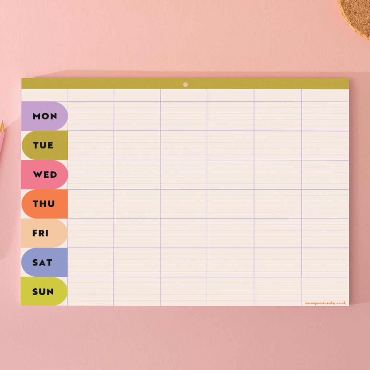 A4 Weekly & Monthly Planner – Bright Arches | Good Tuesday