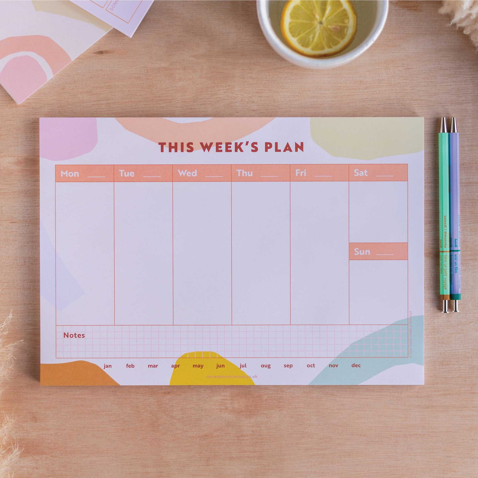 Weekly & Monthly Planner Pads– Once Upon a Tuesday
