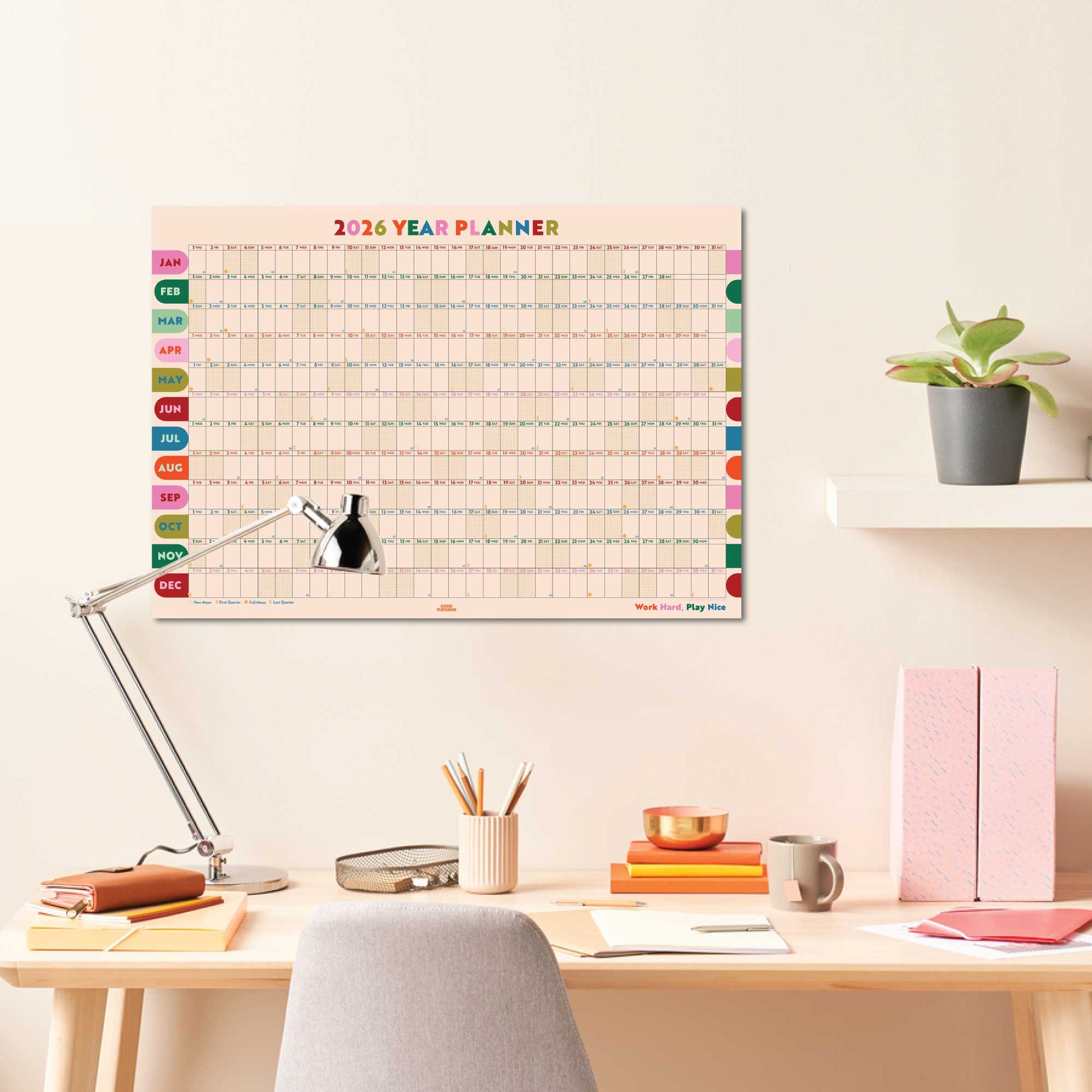 Wall Planners | Annual, Academic and Undated– Good Tuesday