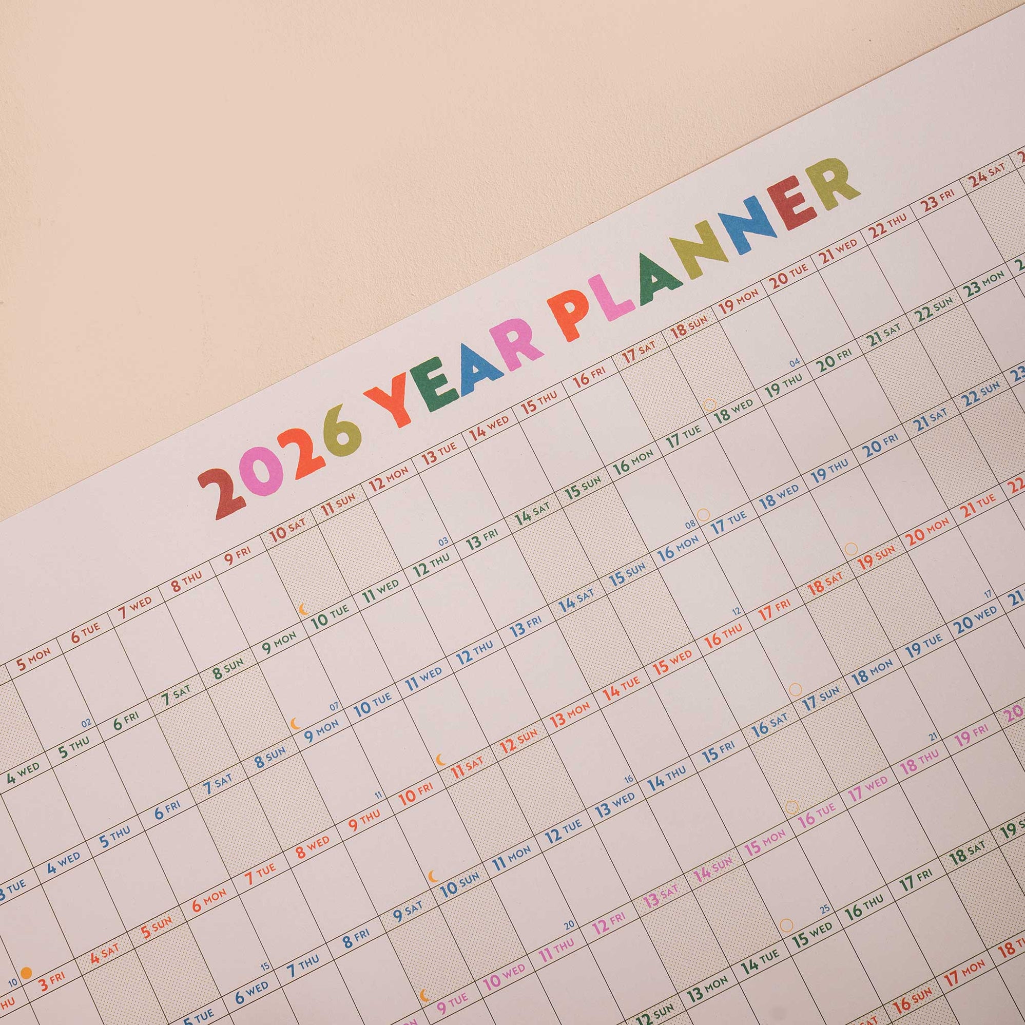 2026 Landscape Wall Planner – Play Nice Arches | Good Tuesday