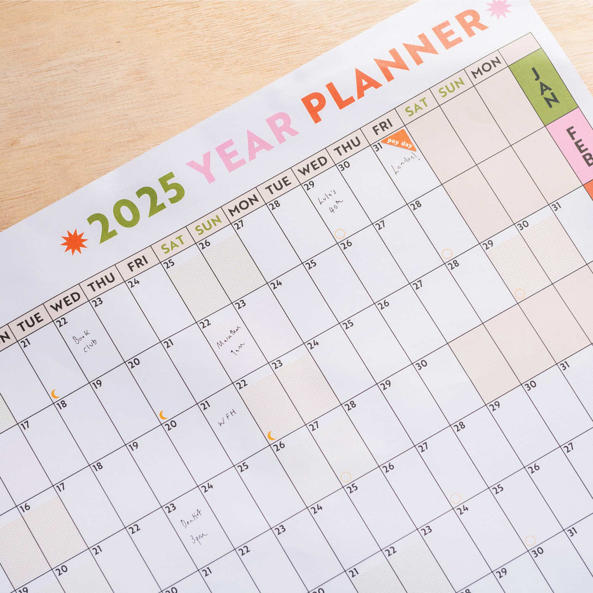 2025 Year Wall Planners– Good Tuesday