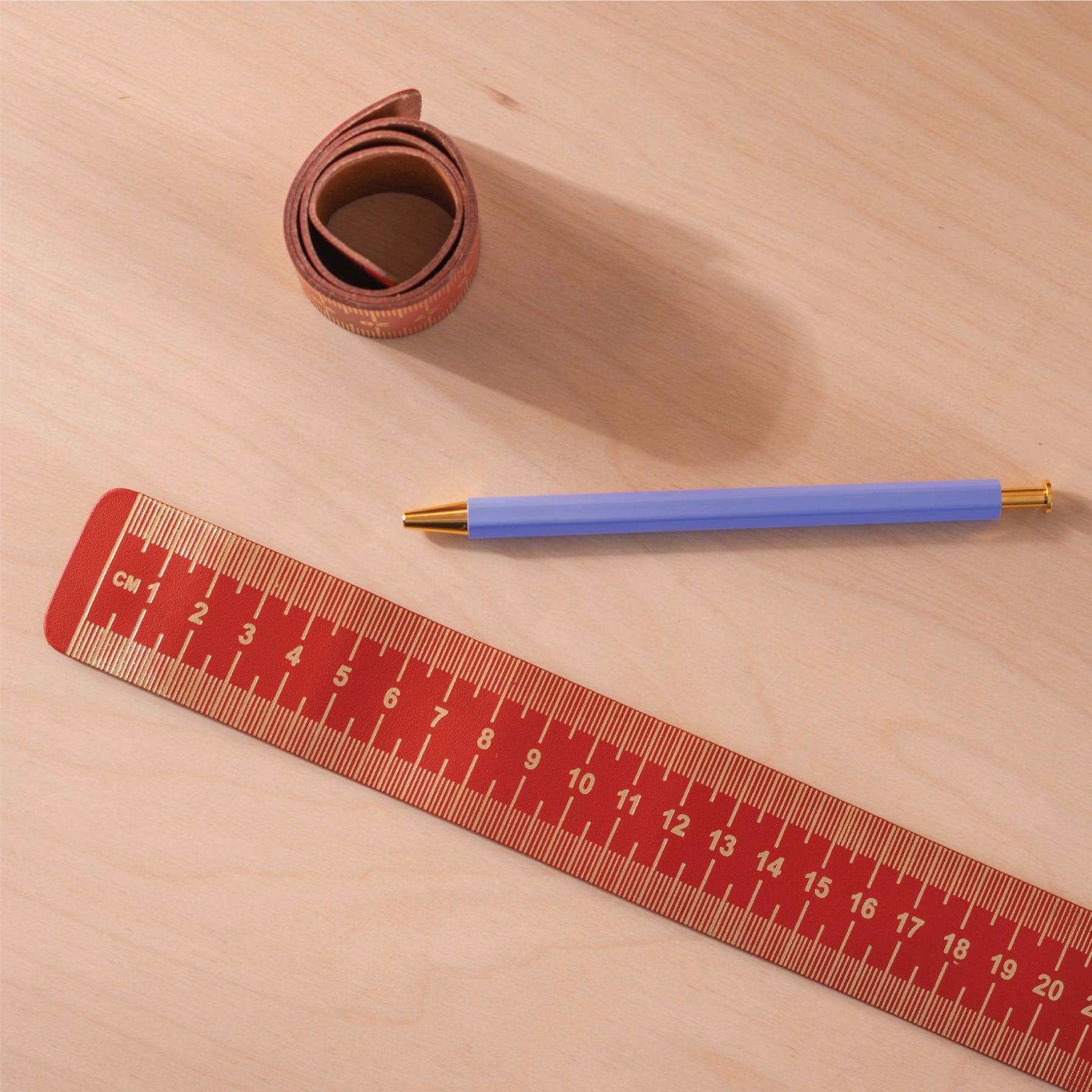 Foldable Leather Rulers – Recycled & Compact | Good Tuesday
