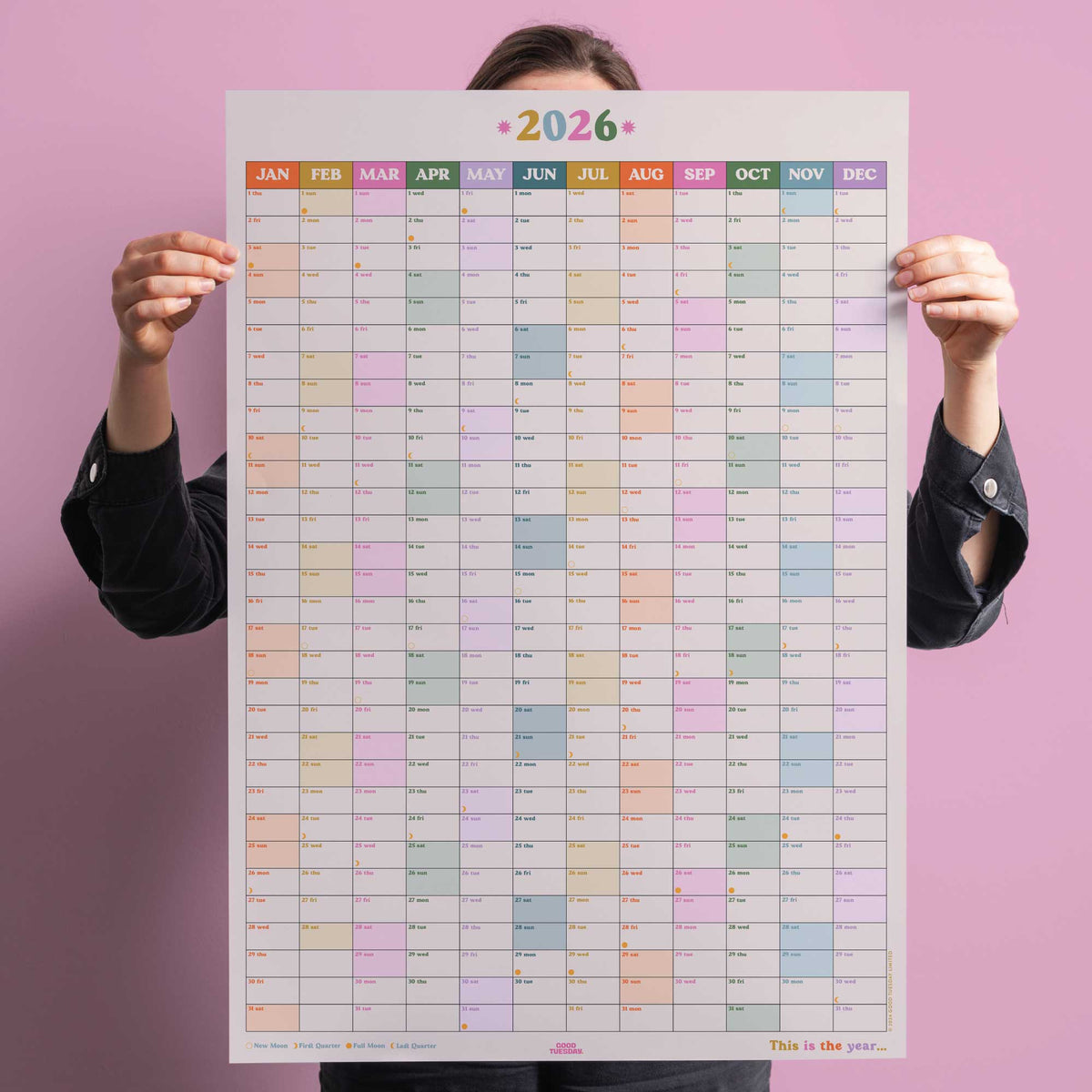 2026 Portrait Wall Planner – This Is The Year | Good Tuesday
